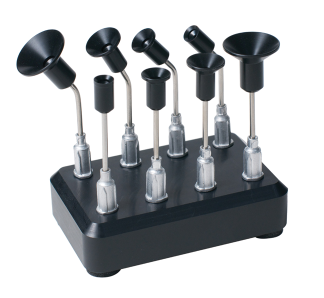 VRT-KIT-8, Set Of Eight Non-Marking Rigid Delrin Vacuum Tips Kit With ...